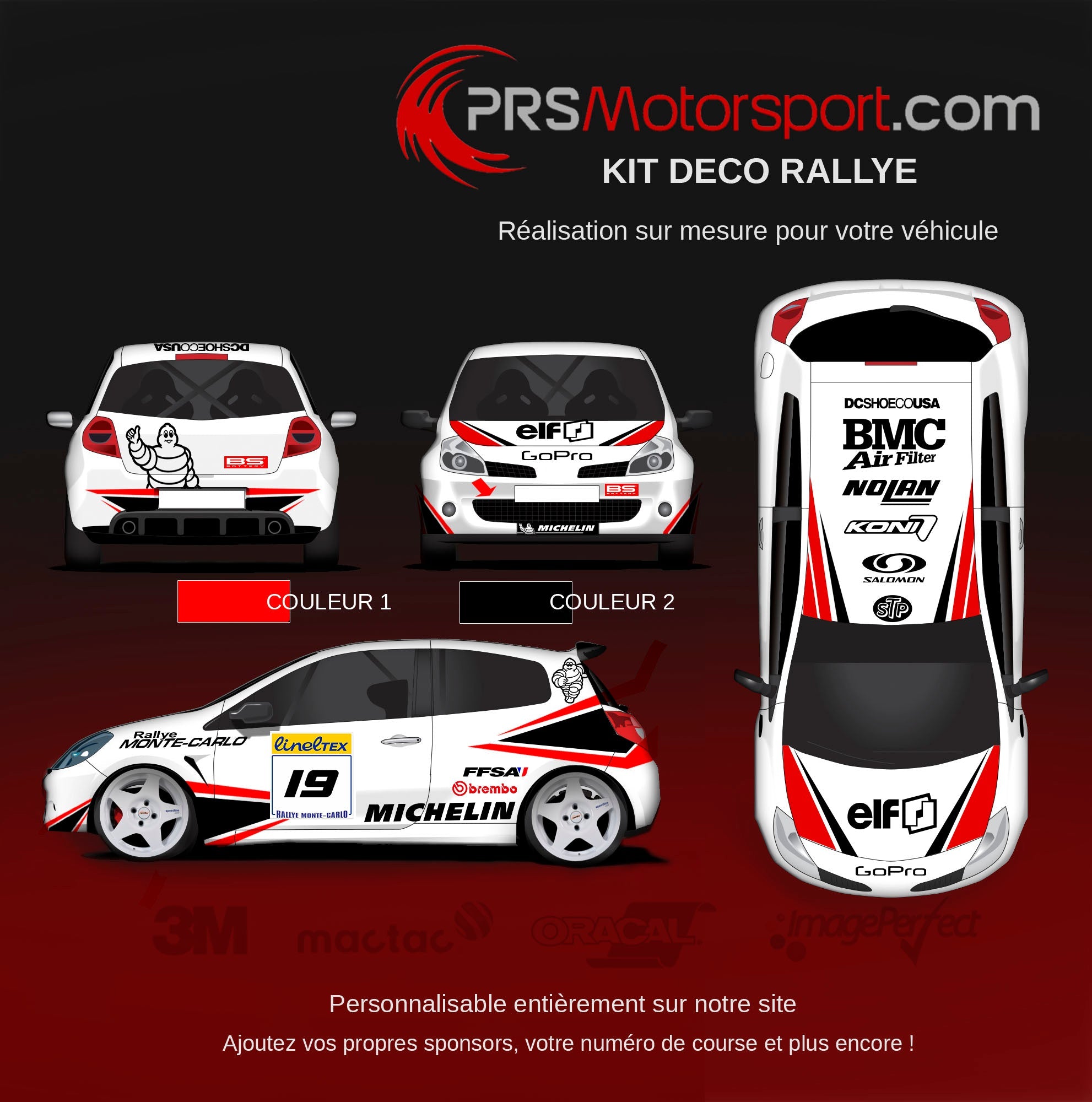 KIT DECO RALLYE UNIVERSEL – PRSmotorsport.com